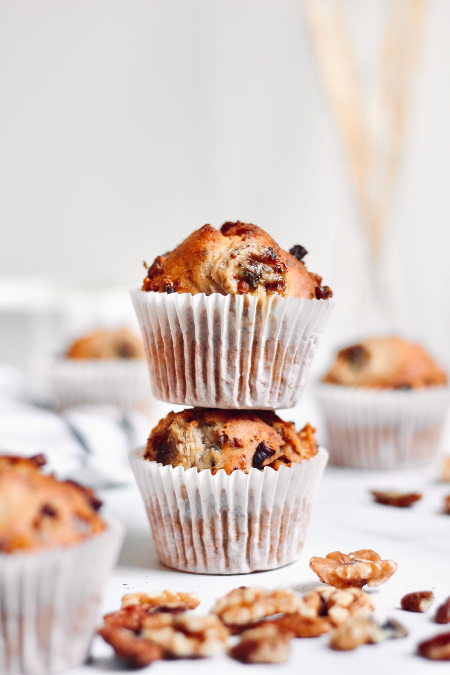 Banana & Walnut Muffins: A Nutty Breakfast Upgrade – Niece Bakes